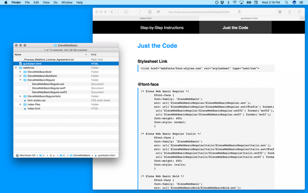 You bought some webfonts — now what? — Blog, Process Type Foundry
